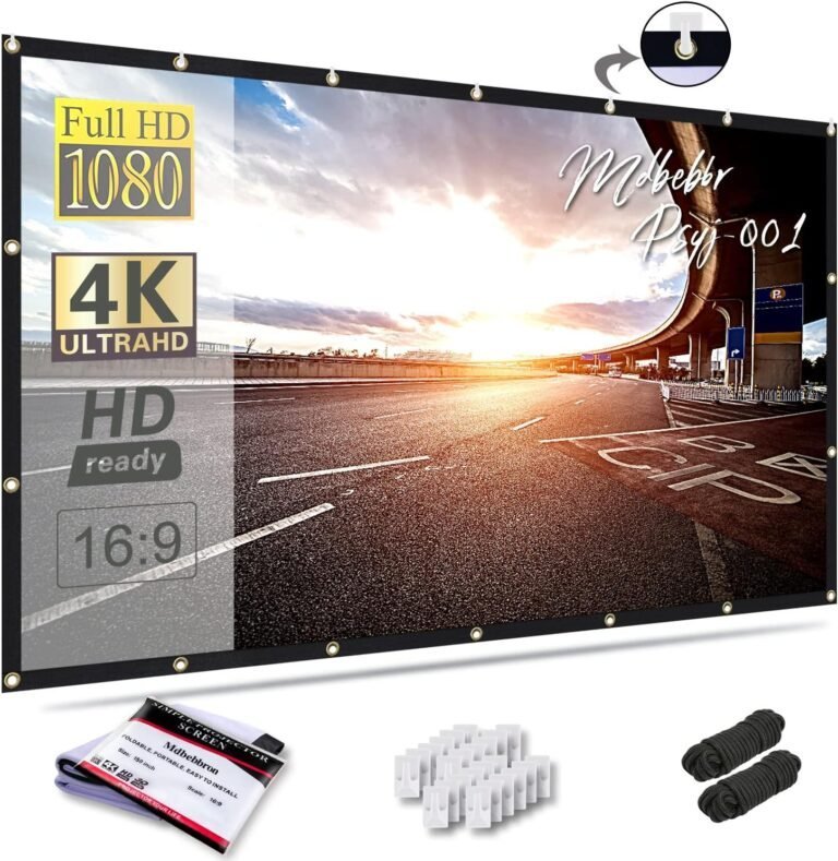 Mdbebbron 150 inch Projection Screen Review - Trendy Projectors