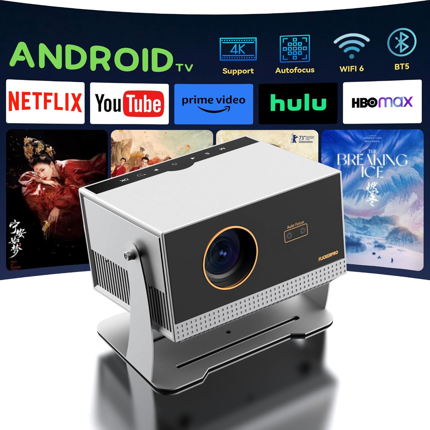 FLICKERPRO H1 4K Projector Review - Trendy Projectors