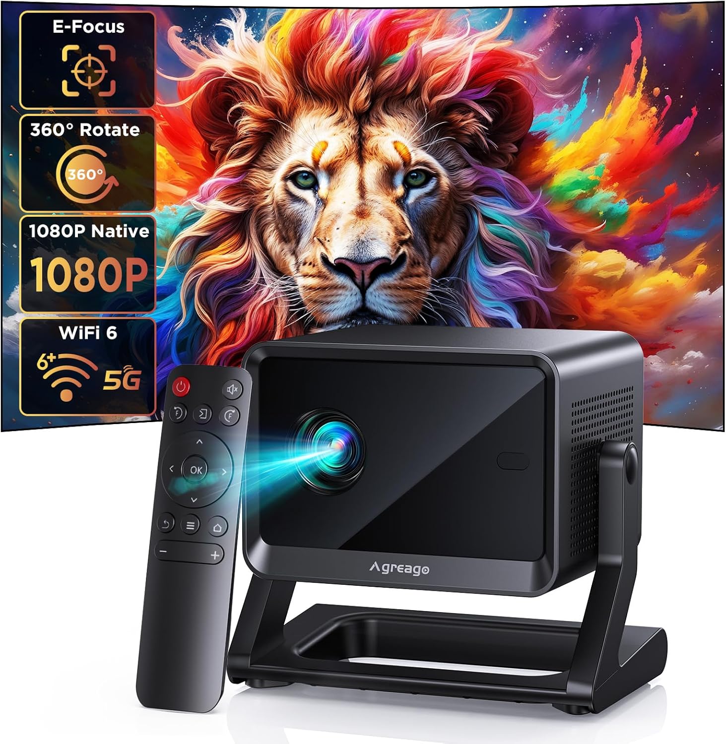 Agreago Electric Focus 1080P Projector Review - Trendy Projectors